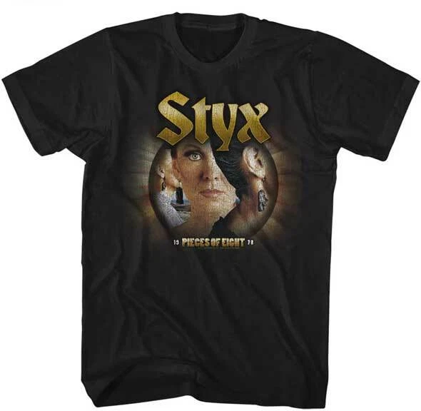 RARE Styx Pieces Of Eight Album Cover 1978 Men's T Shirt Rock Music ...