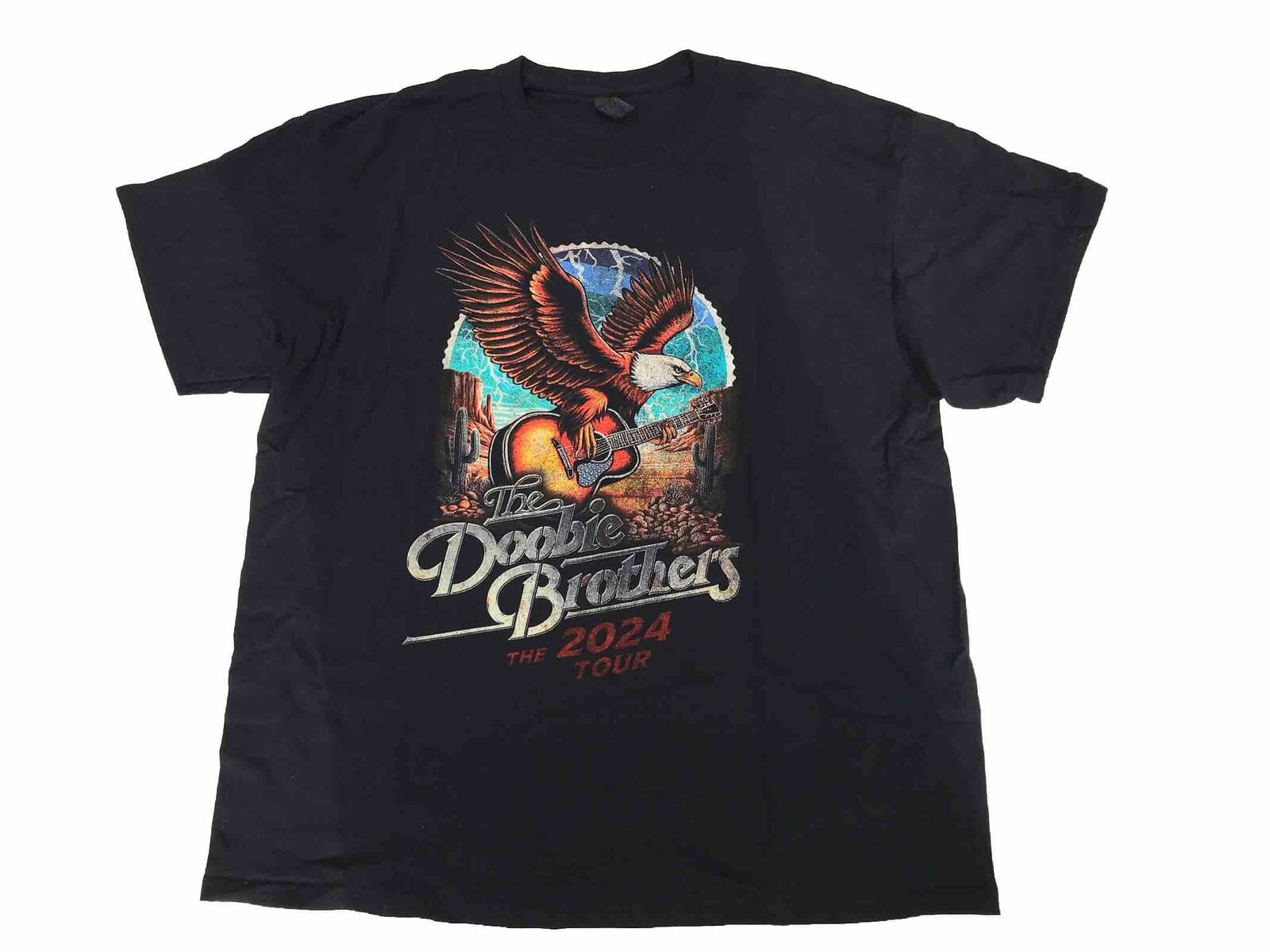 RARE The Doobie Brothers Limited 2024 Tour Alternate Print Black T ...