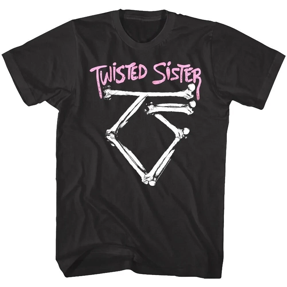 RARE Twisted Sister T Shirt Vintage Bones Logo 70's Glam Metal Graphic ...