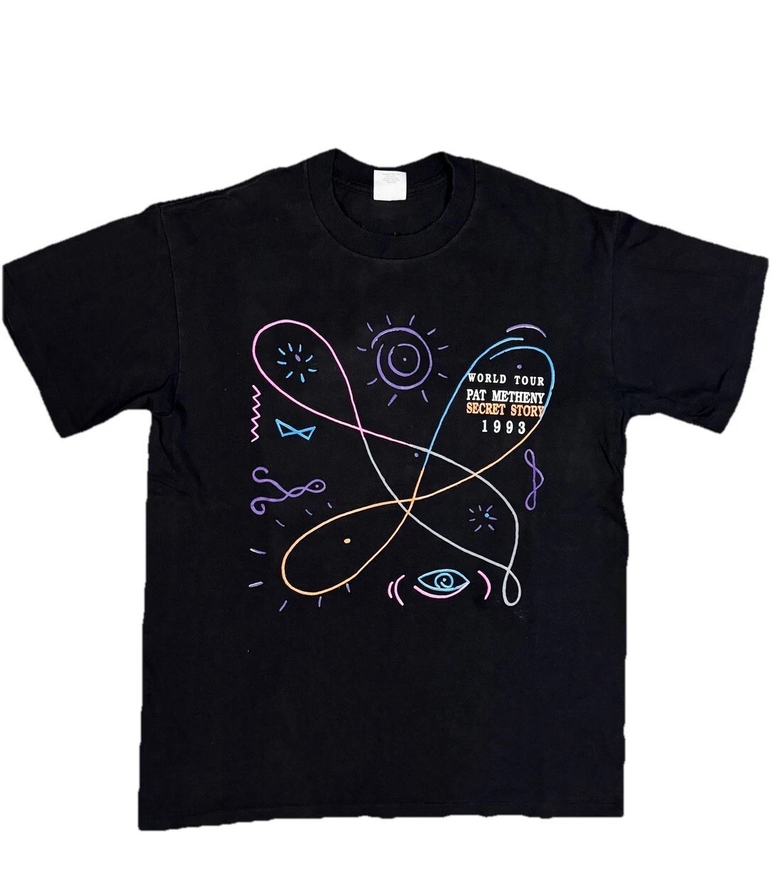 RARE Vintage 1993 Pat Metheny Secret Story World Tour Shirt BT980 ...
