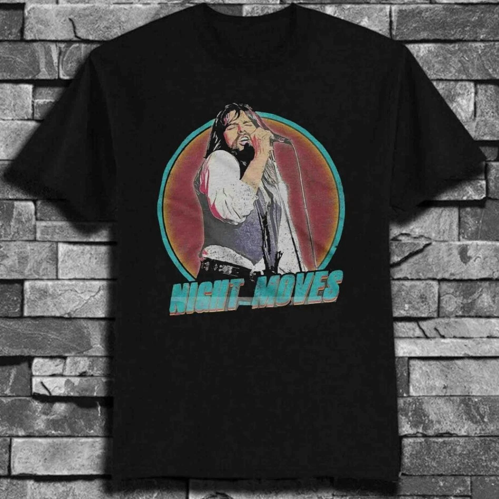 RARE Vintage Bob Seger Night Moves Retro Black men All size Shirt E160 ...