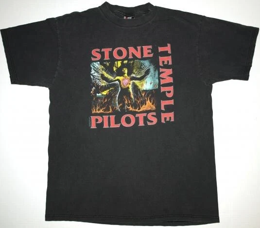 RARE Vintage STP Stone Temple Pilots CORE Tour Short Sleeve T-Shirt ...