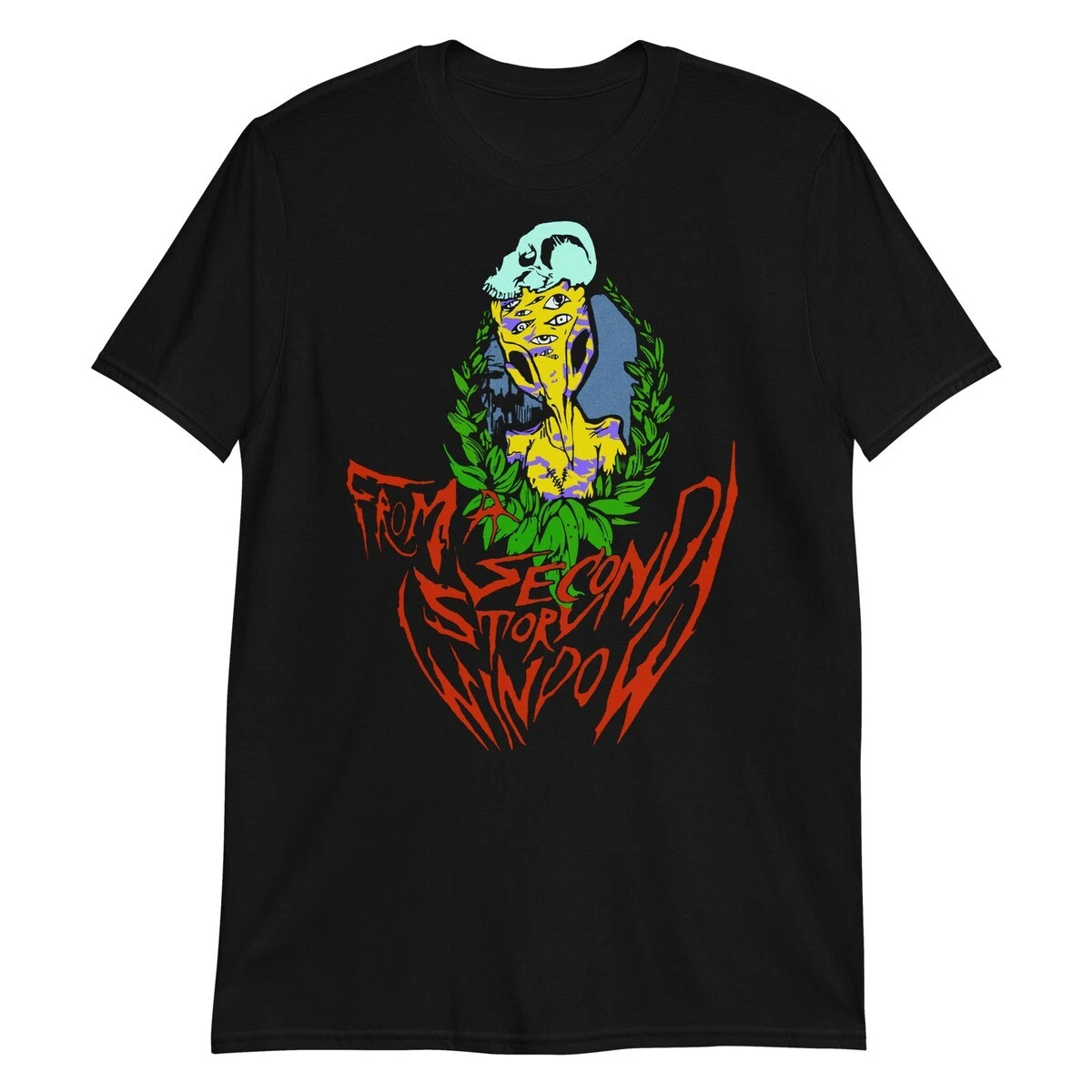 RARE Vtg From a Second Story Window Band For Fans Cotton All Size Black ...