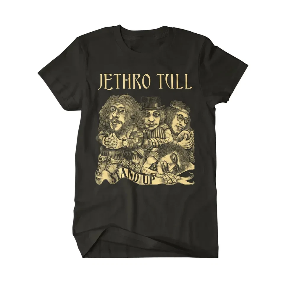 RARE Vtg Jethro Tull Music Tour Heavy Cotton Black Full Size Shirt For ...