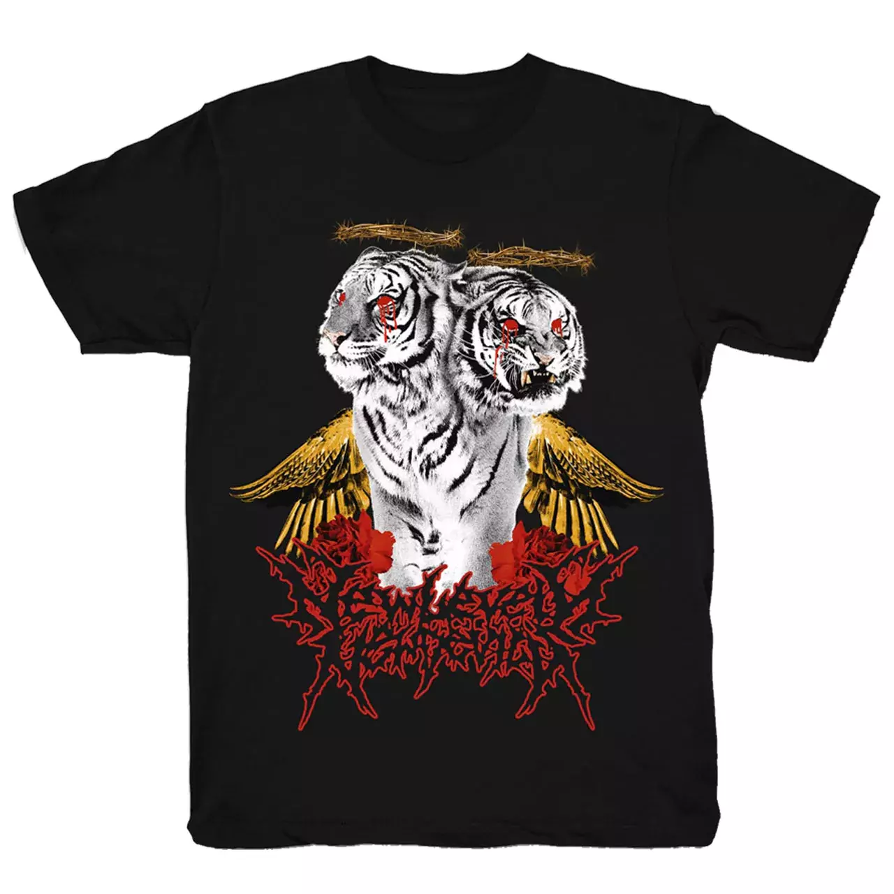 RARE Vtg Polyphia Band Black Tiger Heavy Cotton Full Size Men Shirt ...
