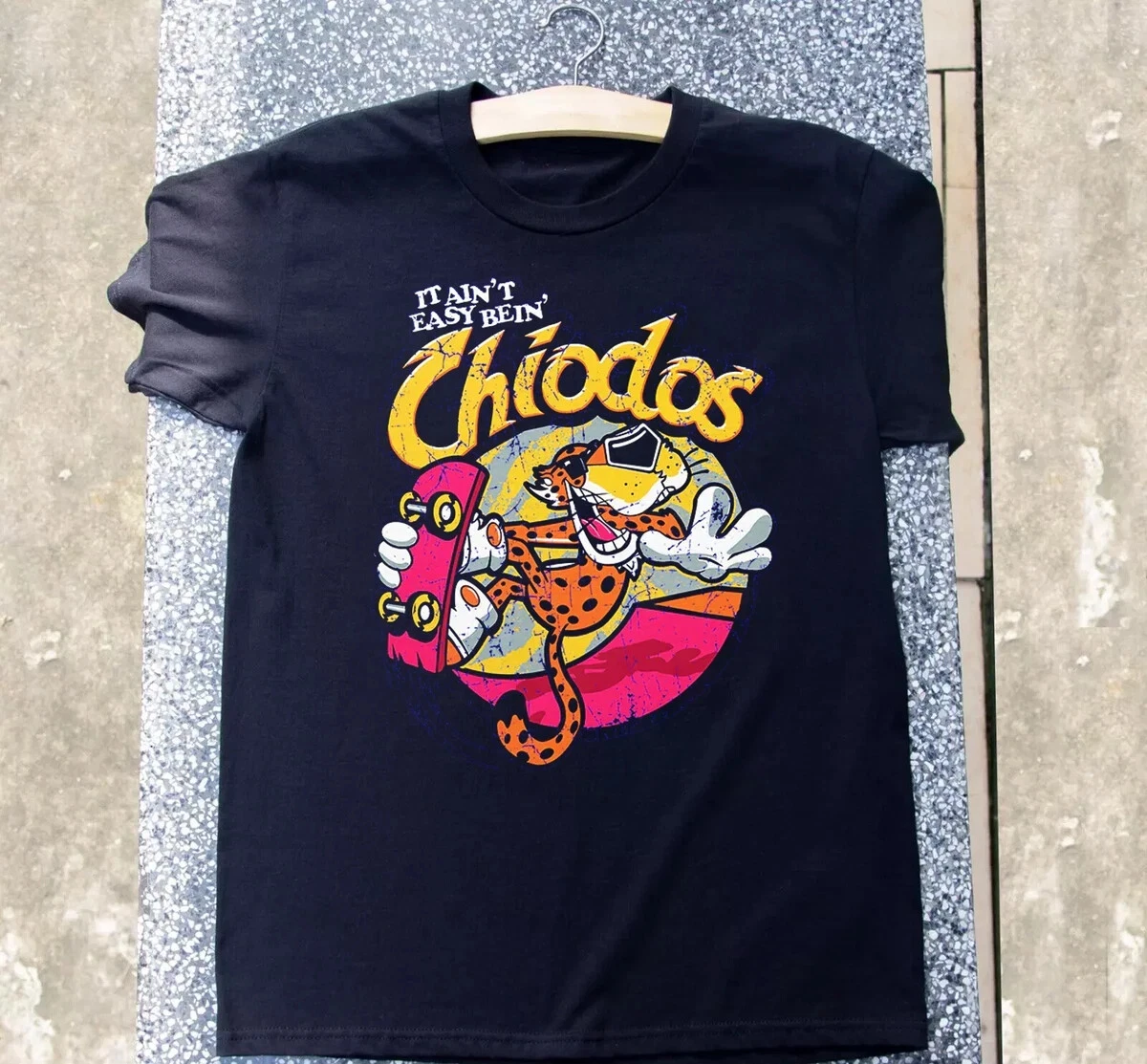 RARE Vtg style CHIODOS Band rock music short sleeve black color shirt ...