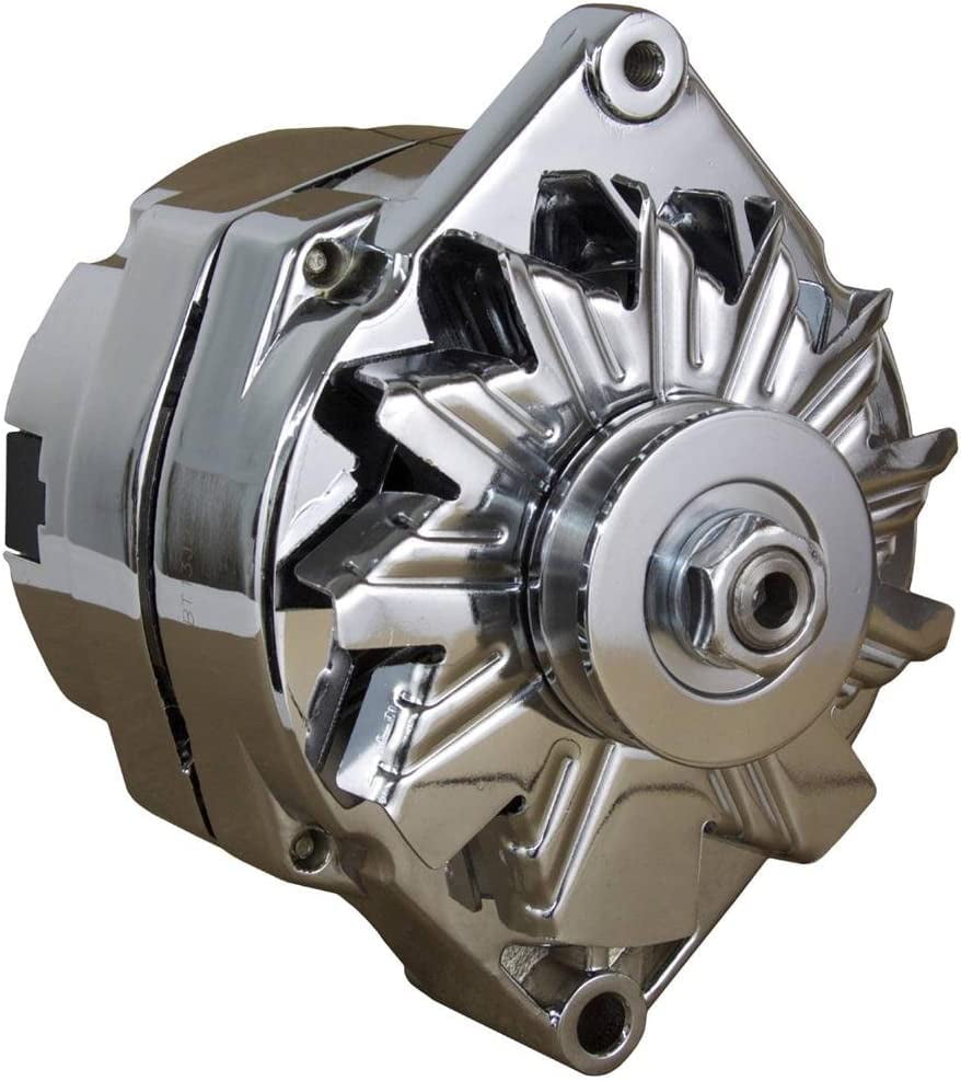 RAREELECTRICAL 110A Chrome Street Rod Gm High Output Alternator ...