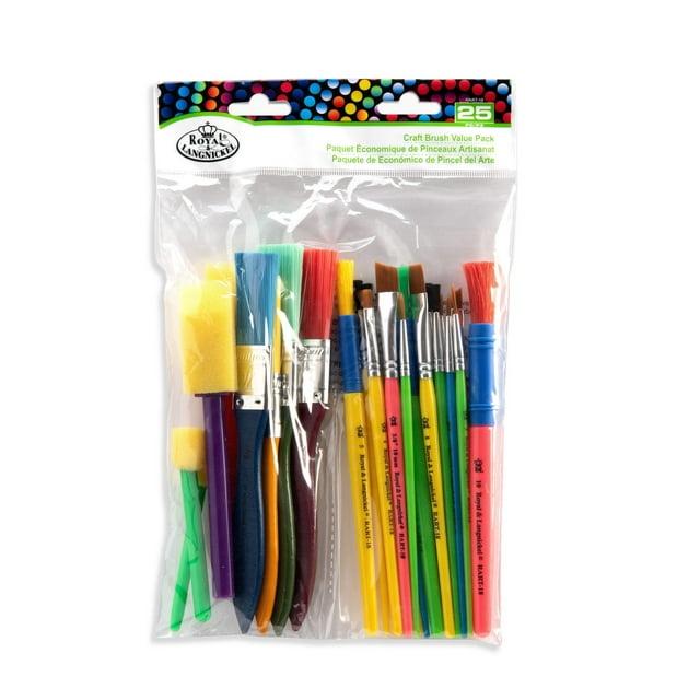 Craft Brushes 25pc - Color mixing brushes for craft stores - Walmart ...