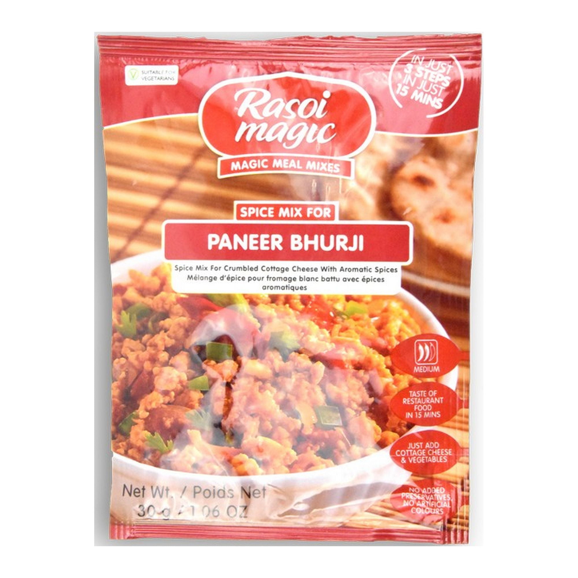 RASOI MAGIC Spice Mix for Paneer Bhurji - 30 Grams (1.06oz) - Walmart.com