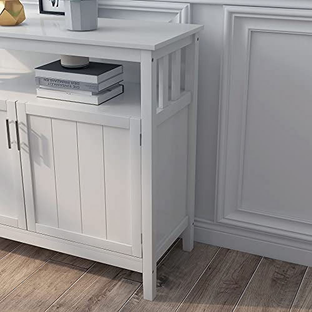 RASOO Buffet Cabinet White Kitchen Sideboard Buffet Storage Server ...