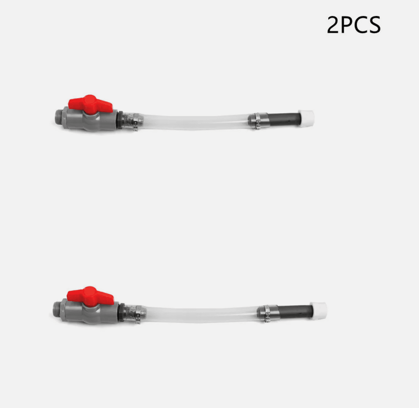 RASTP 2PC Racing Flexible Racing Fuels Filler Hose With Shutoff Valve ...