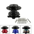 RASTP Black Racing Steering Wheel Quick Release Adapter Boss Kit Snap ...