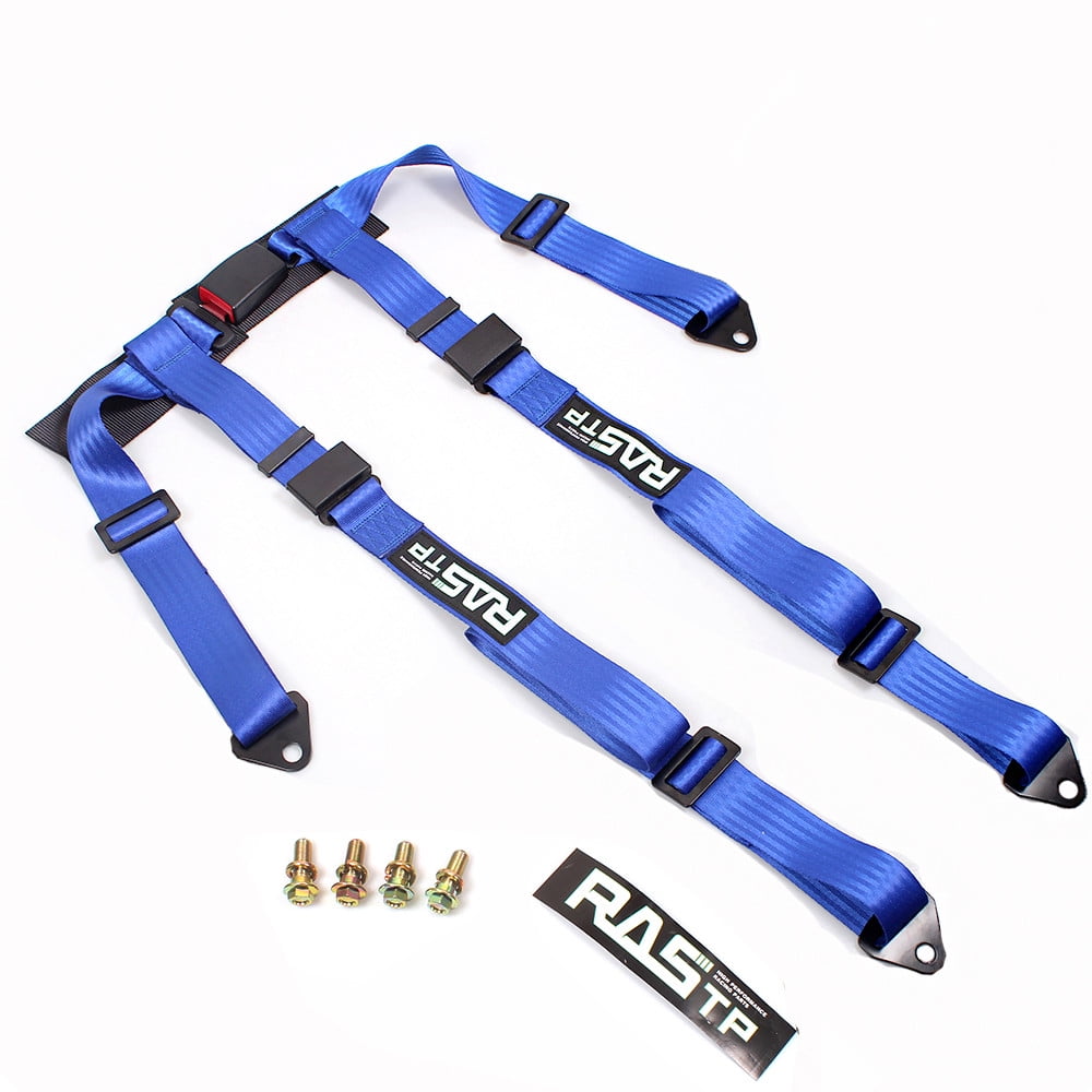 RASTP Blue 2" 4 Point Sport Quick Release Safety Harness for Racing Car ...
