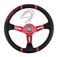 RASTP 14" Deep Dish Racing Steering Wheel, Suede Leather & Aluminum ...