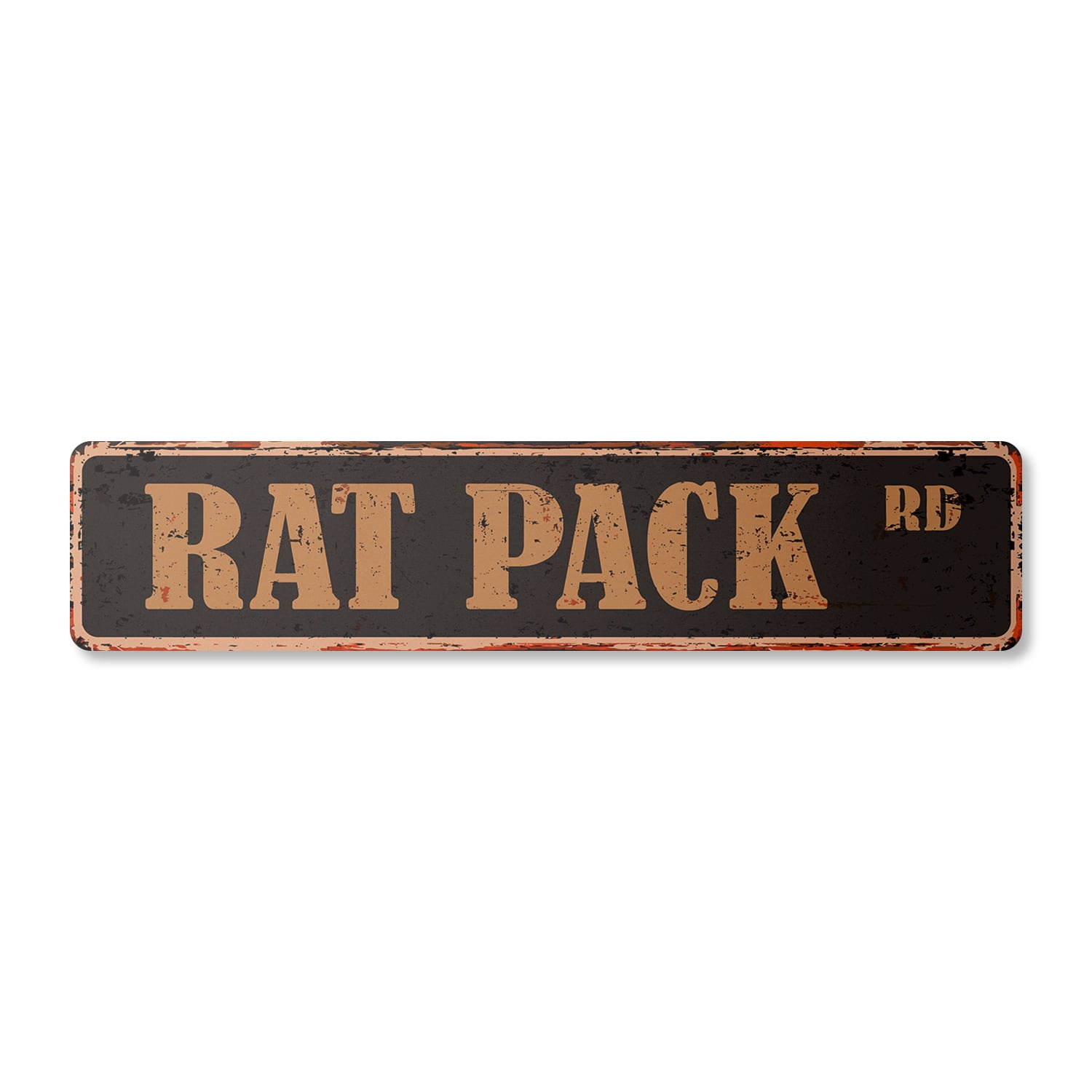 RAT PACK Vintage Plastic Street Sign poster dean sands Sinatra Sammy ...