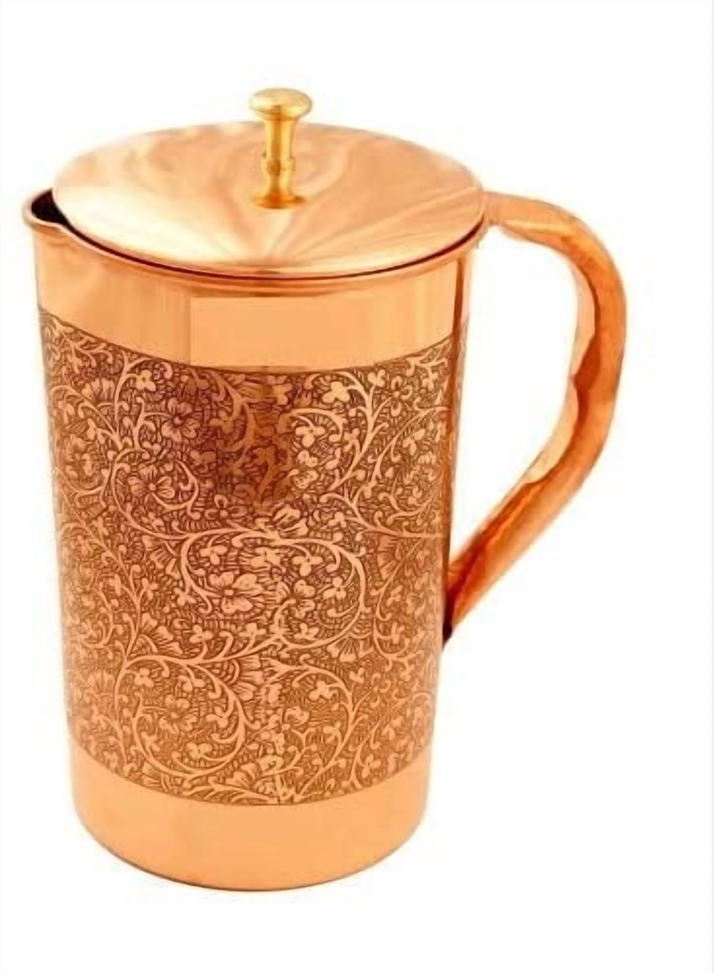 RATAN ENTERPRISES Pure Copper Embossed Jug - Walmart.com