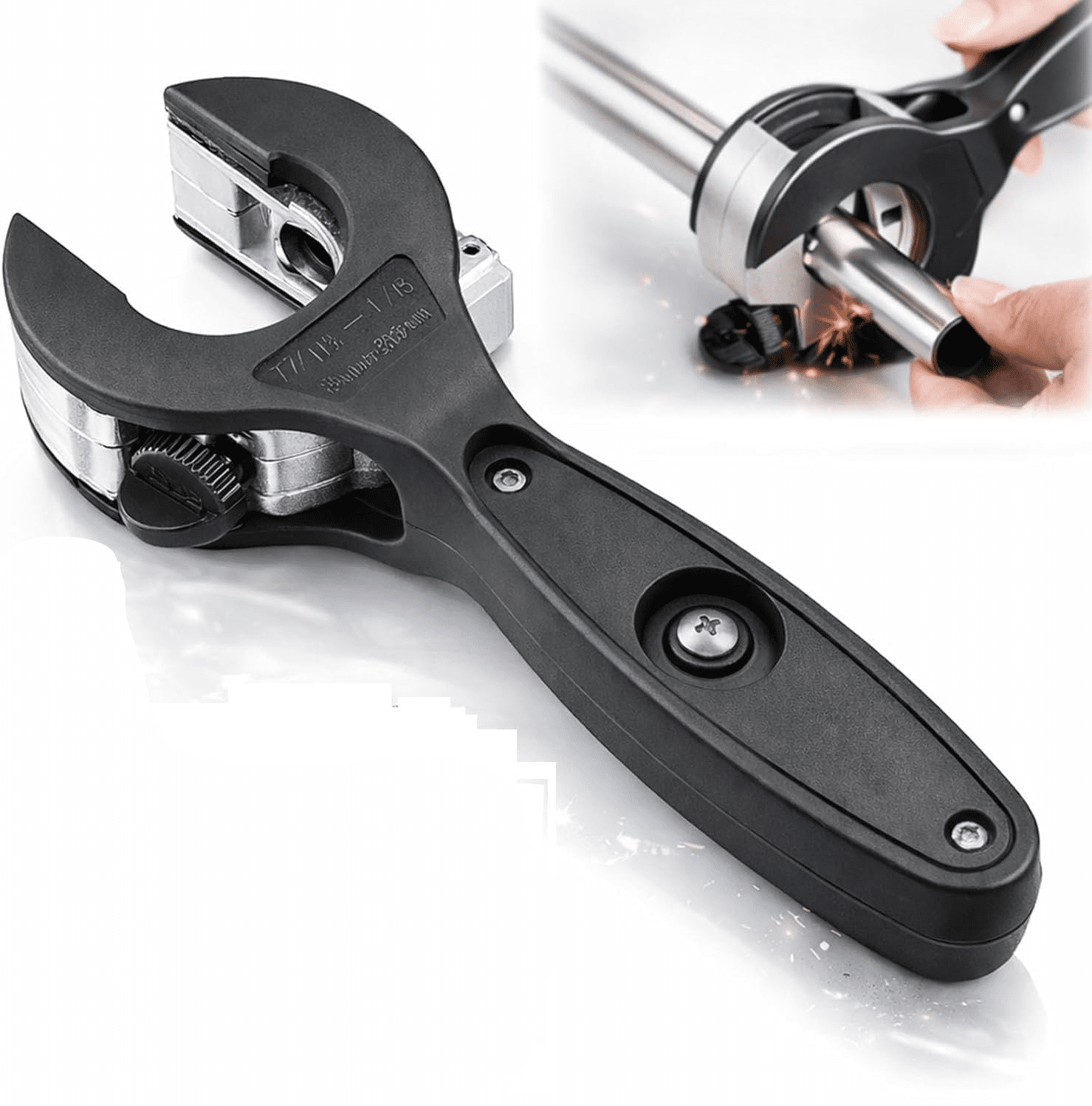 RATCHET-TYPE PIPE CUTTER, PIPE DIAMETER RANGE 0.23-1.14 INCHES ...