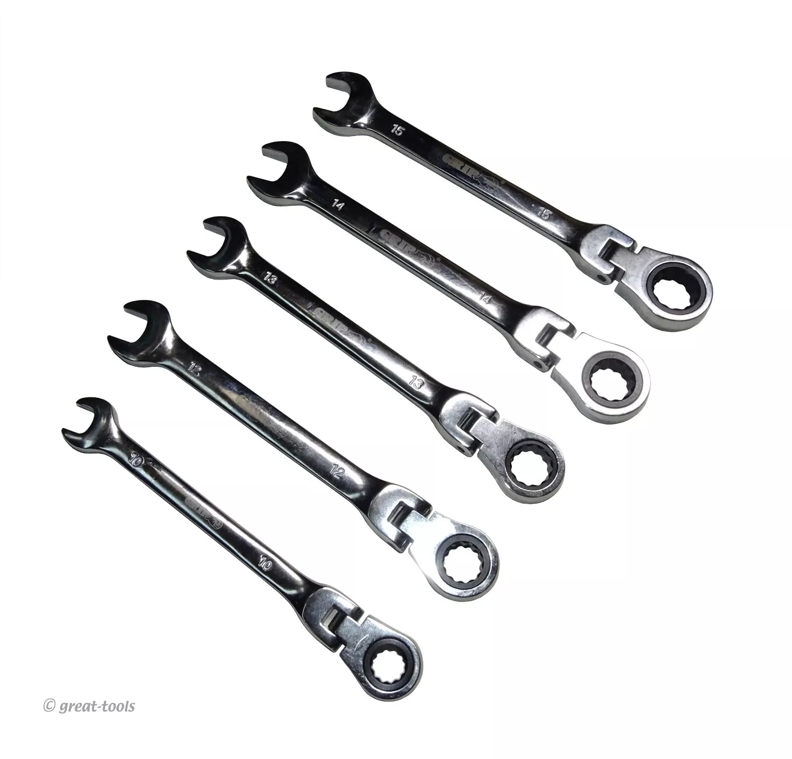 RATCHETING WRENCH SET, FLEX HEAD – mm – metric – automotive hand tools ...