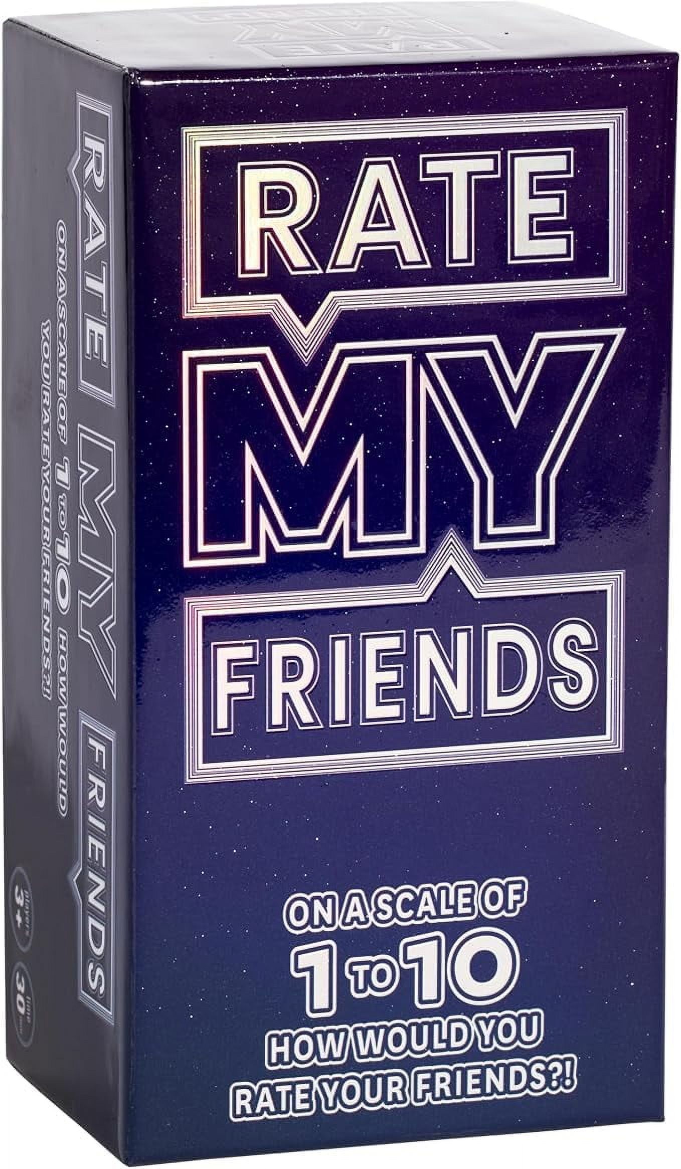 RATE MY FRIENDS Party Game - The Hilarious Adult Game - On a Scale of 1 ...