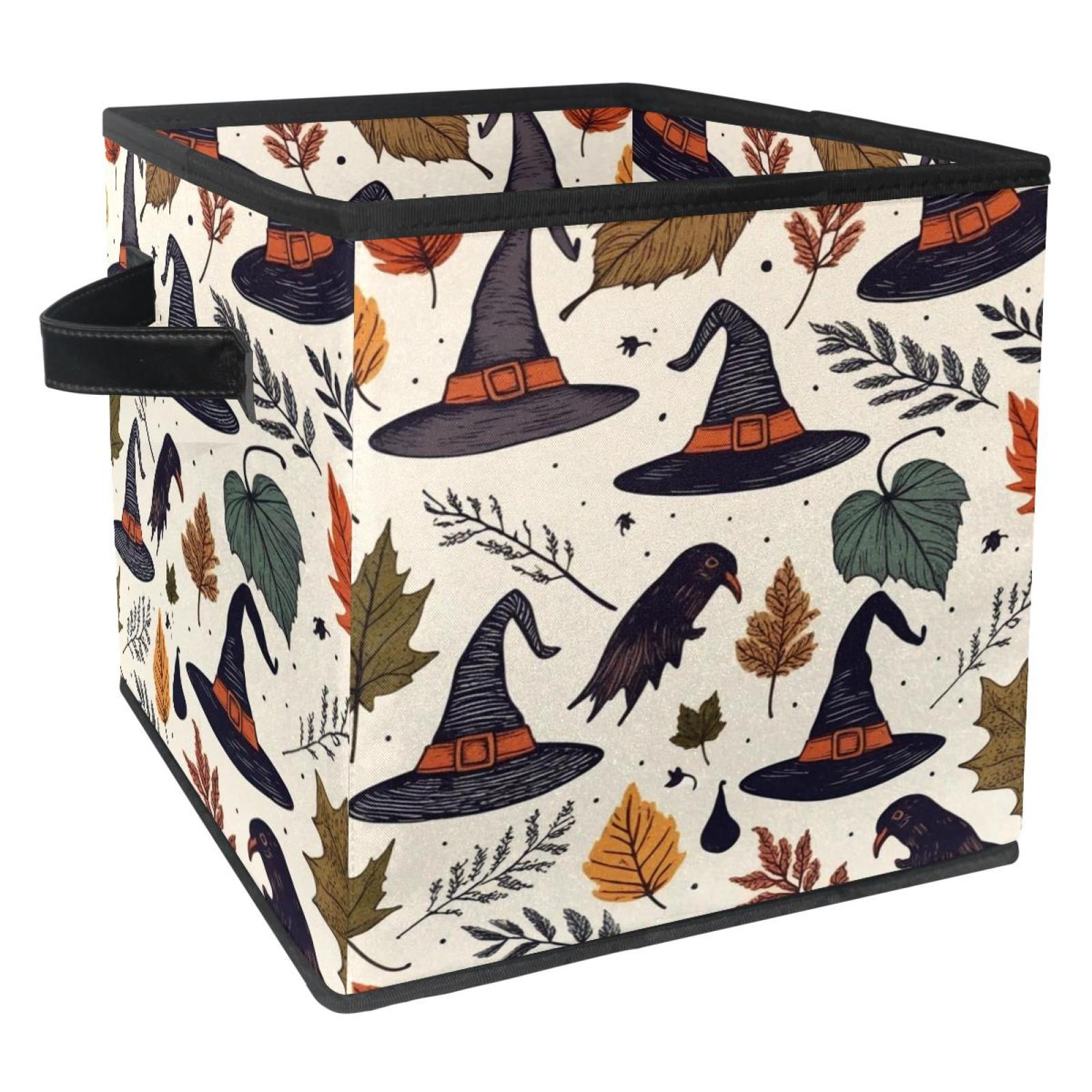 RATGDN Collapsible Fabric Cube Storage Bin with Double Handles for ...