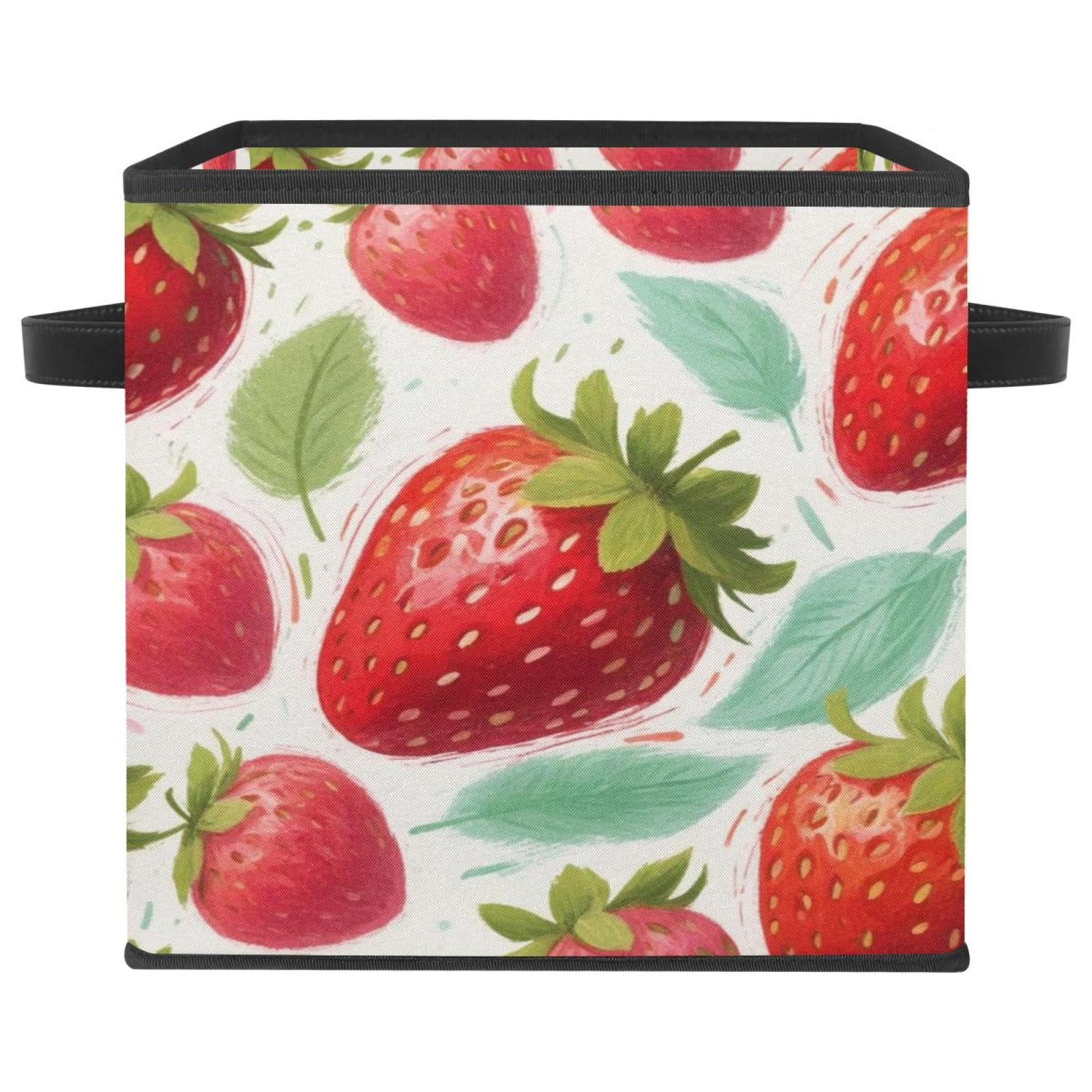 RATGDN Collapsible Fabric Cube Storage Bin with Double Handles for ...