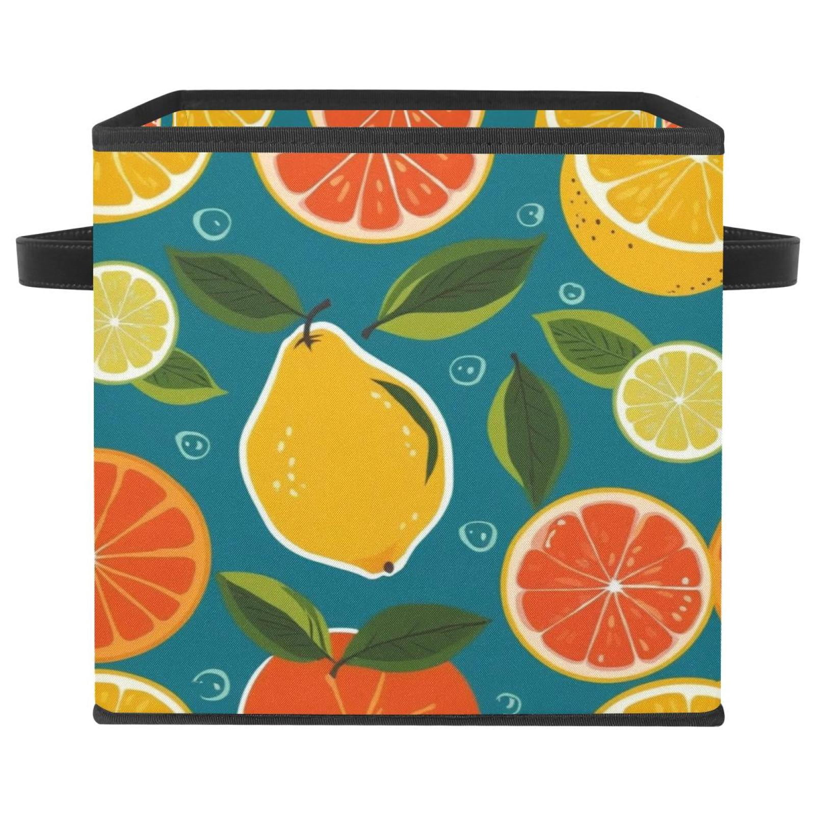 RATGDN Collapsible Fabric Cube Storage Bin with Double Handles for ...