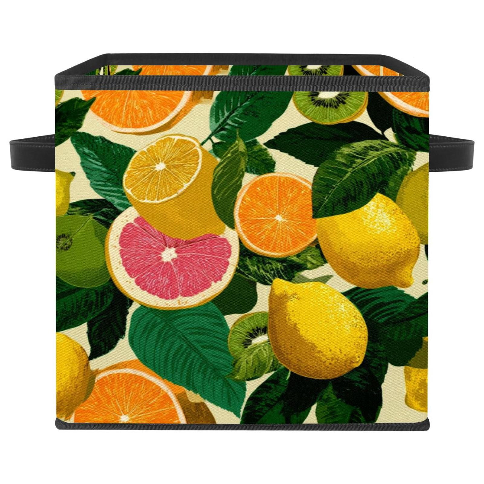 RATGDN Collapsible Fabric Cube Storage Bin with Double Handles for ...