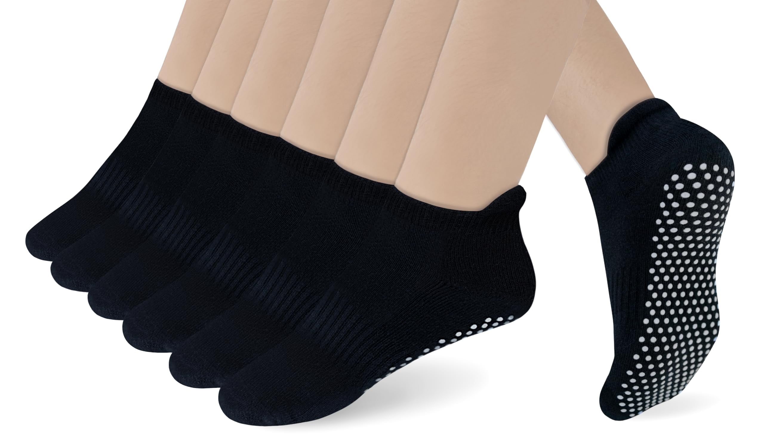 RATIVE Anti Slip Non Skid Barre Yoga Pilates Hospital Ankle Socks with ...