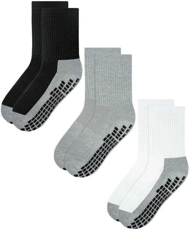RATIVE Anti Slip Non Skid Slipper Hospital Crew Socks with grips for ...