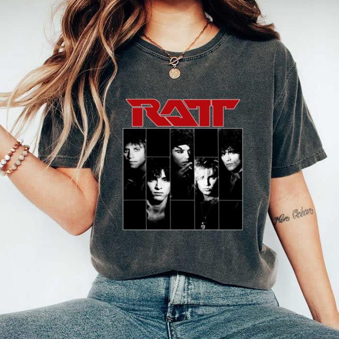 RATT Dancing Undercover Glam Metal Band Fast Ship Comfort Color T-Shirt ...