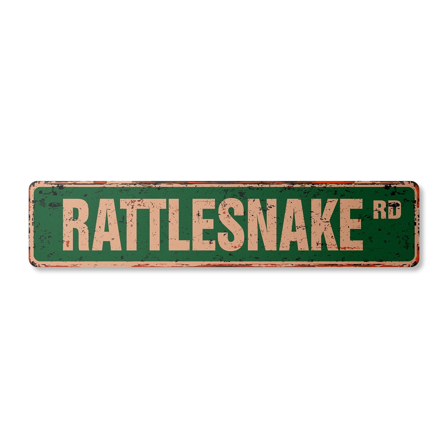 RATTLESNAKE Vintage Aluminum Street Sign rattle snakes snake hunter ...