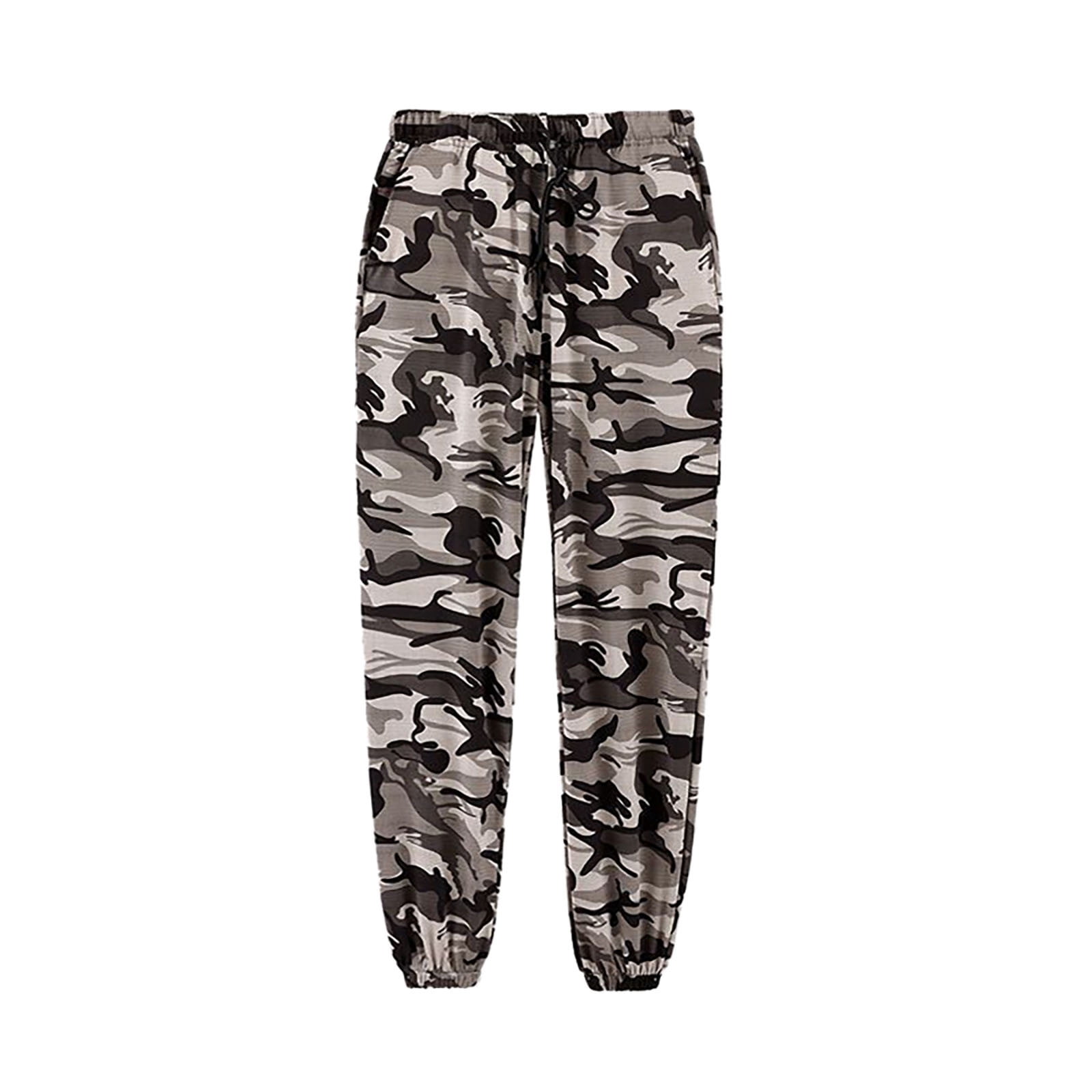 RATTOYY Mens Breathable Pants Camo Cargo Outdoor Hiking Elastic Waist ...