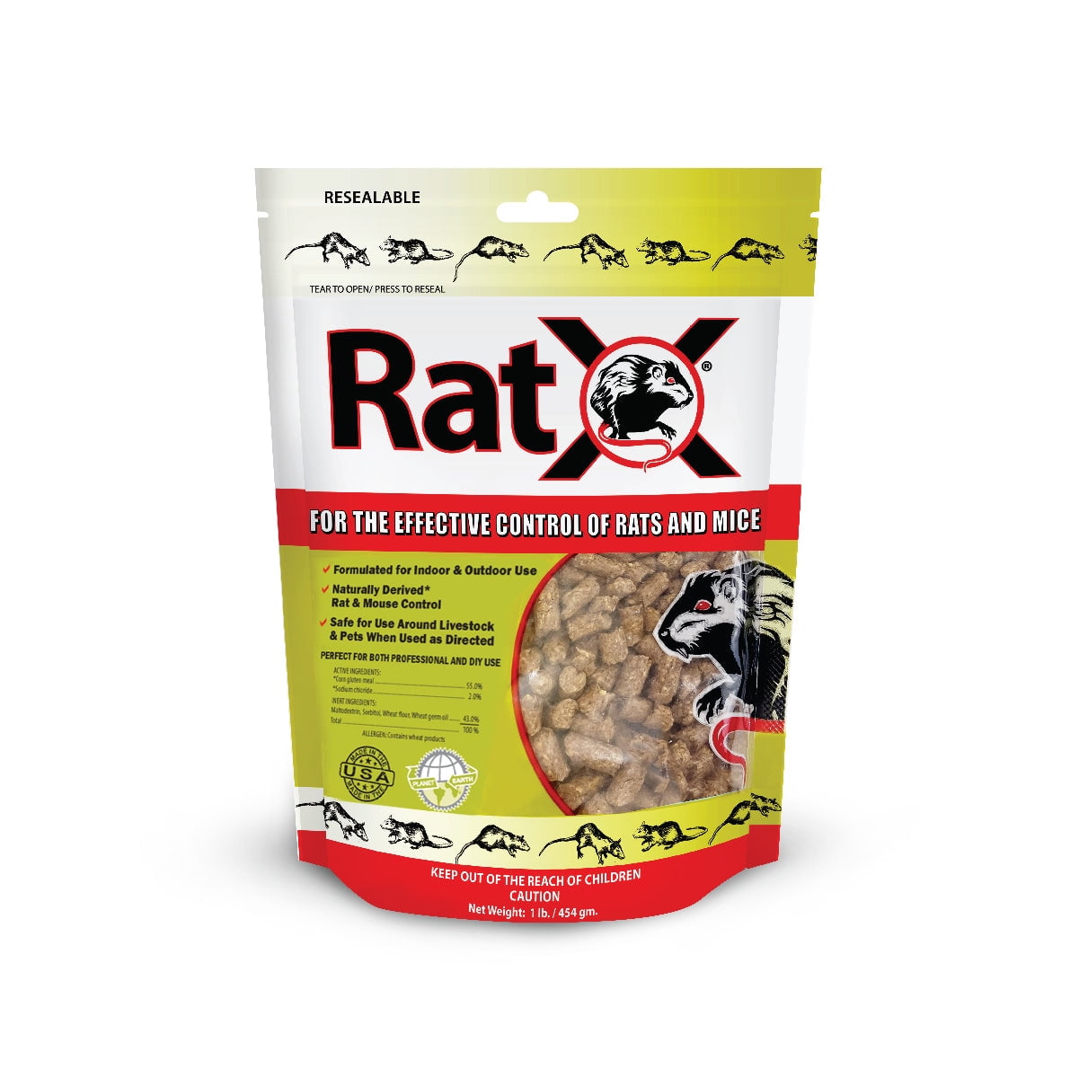 RatX Pellets - Effective Rat and Mouse Killer, Indoor and Outdoor ...