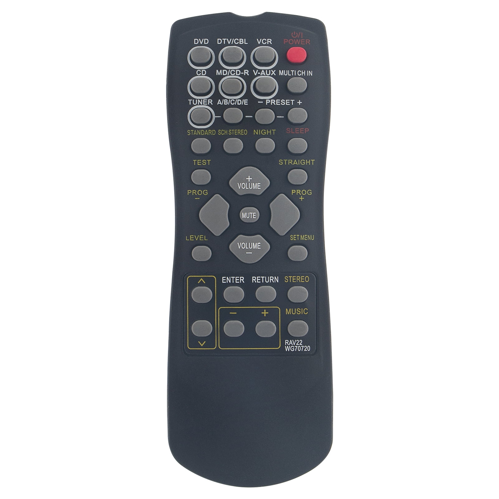 RAV22 WG70720 Replaced Remote Control for YAMAHA CD DVD RX-V357 RX-V359 ...
