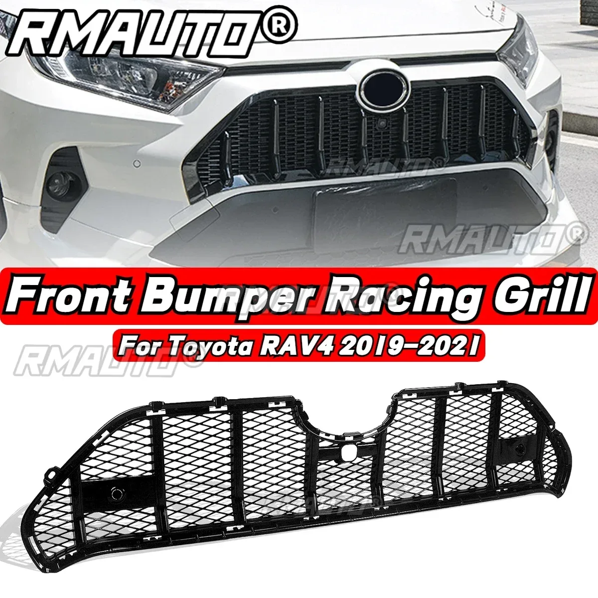 RAV4 Grill Front Bumper Grille Honeycomb Style Racing Grill Bumper Mesh ...