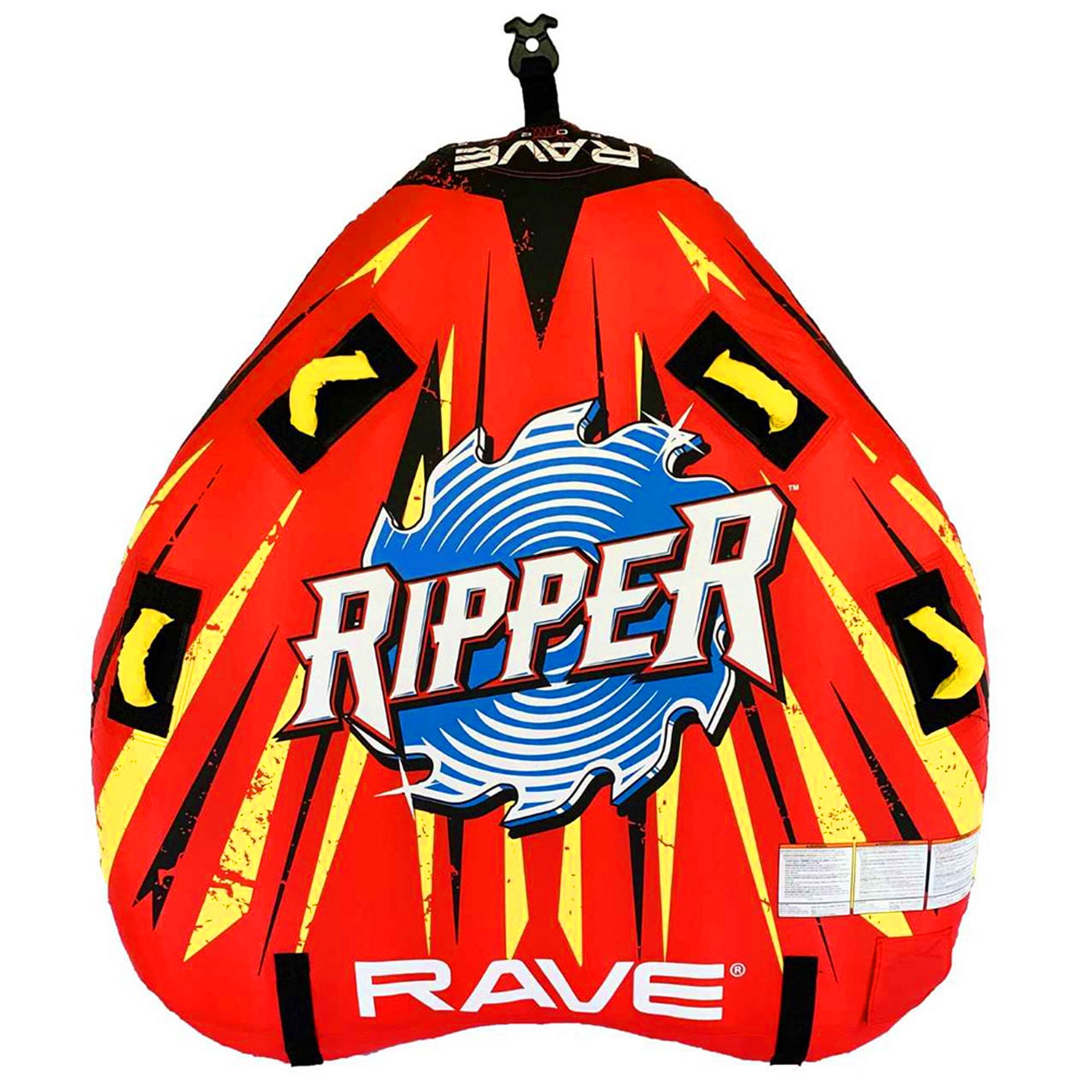 Open Box RAVE Sports Ripper 2 Rider Nylon Inflatable Towable Float, Red ...