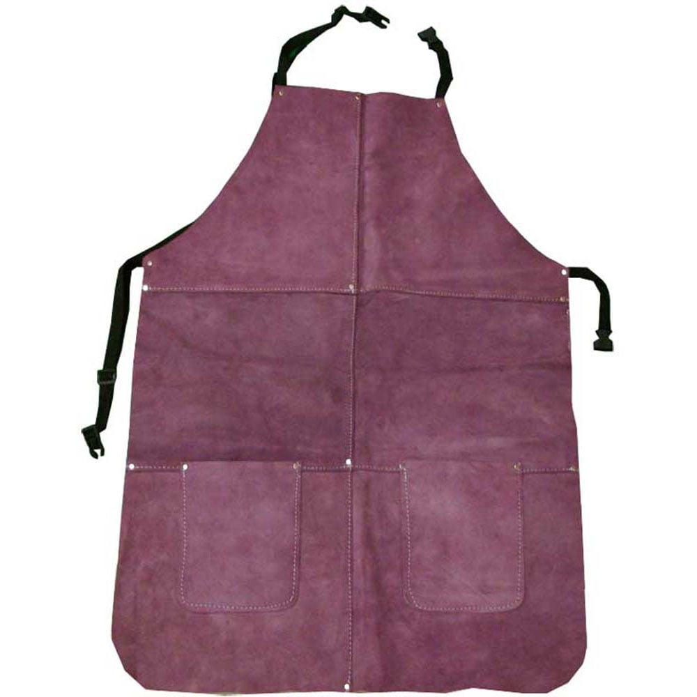 RAVEN Violet Suede Leather Apron | 34 x 24" (86.4 x 61 cm) | Heavy-Duty ...
