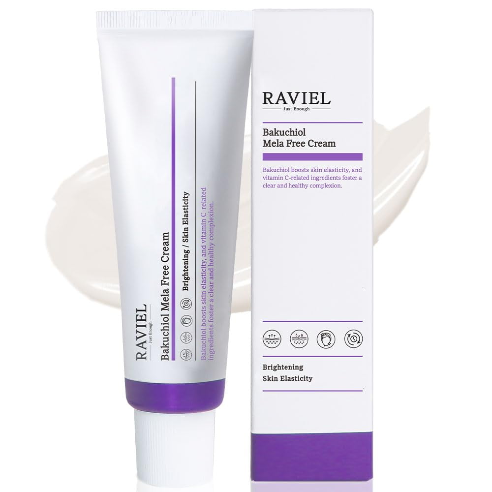 RAVIEL Bakuchiol Mela-Free Cream | HYZ01 Vitamin Complex for Melasma Care | Brightening ...