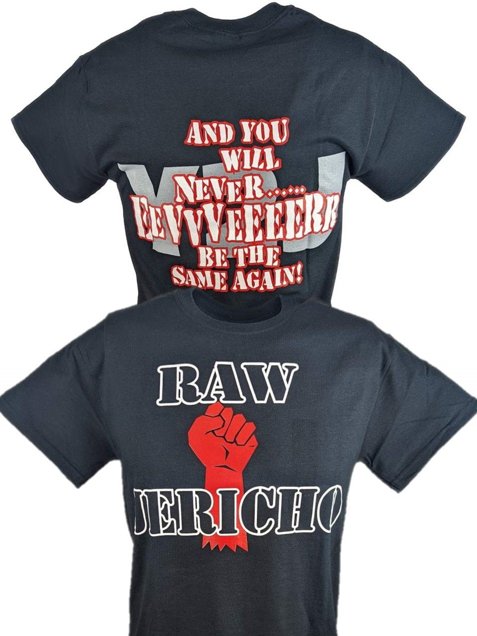 RAW IS Chris JERICHO Never Be The Same Again Mens Black T-shirt S ...