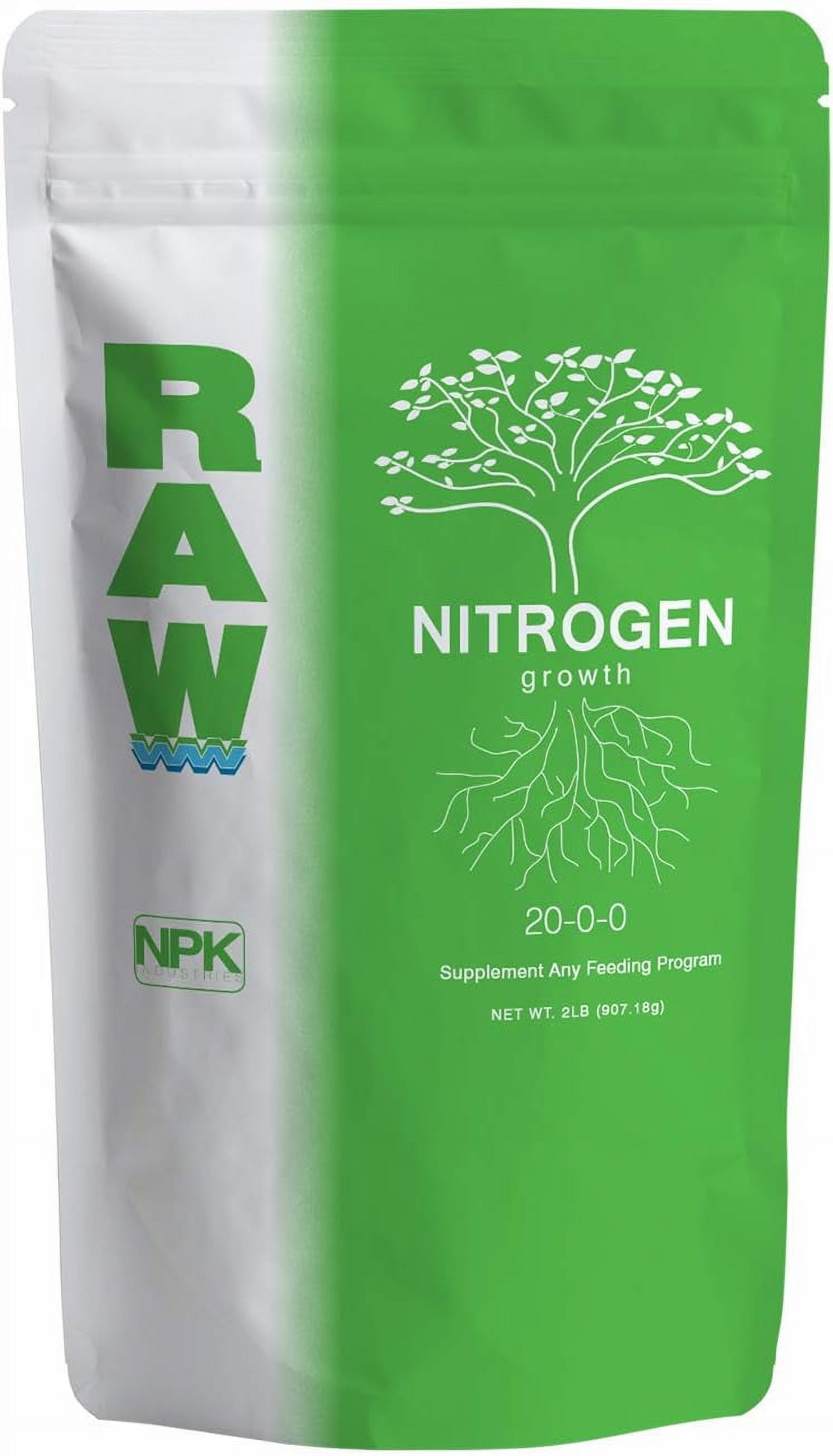 RAW Nitrogen 2lb - Plant Nutrient for Deficiency Treatment and Enhanced ...