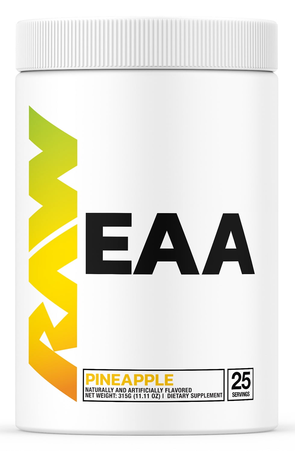 RAW Nutrition EAA Essential Amino Acids Powder Supplement, Pineapple, 25 Servings - Walmart.com