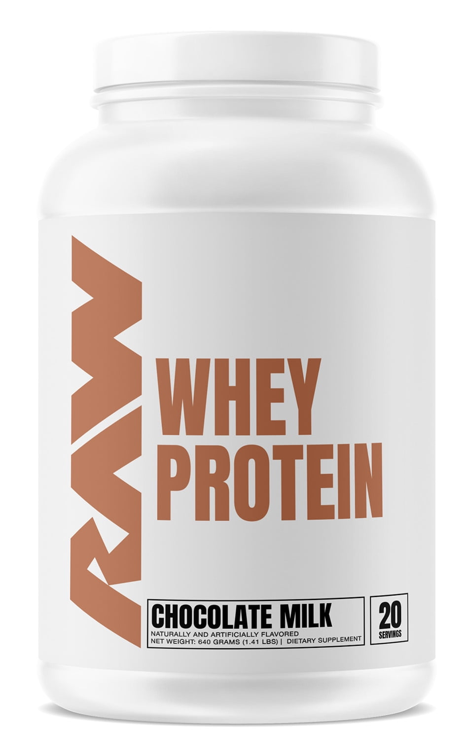 RAW Nutrition Whey Protein Powder, Chocolate Milk, 20 Servings ...