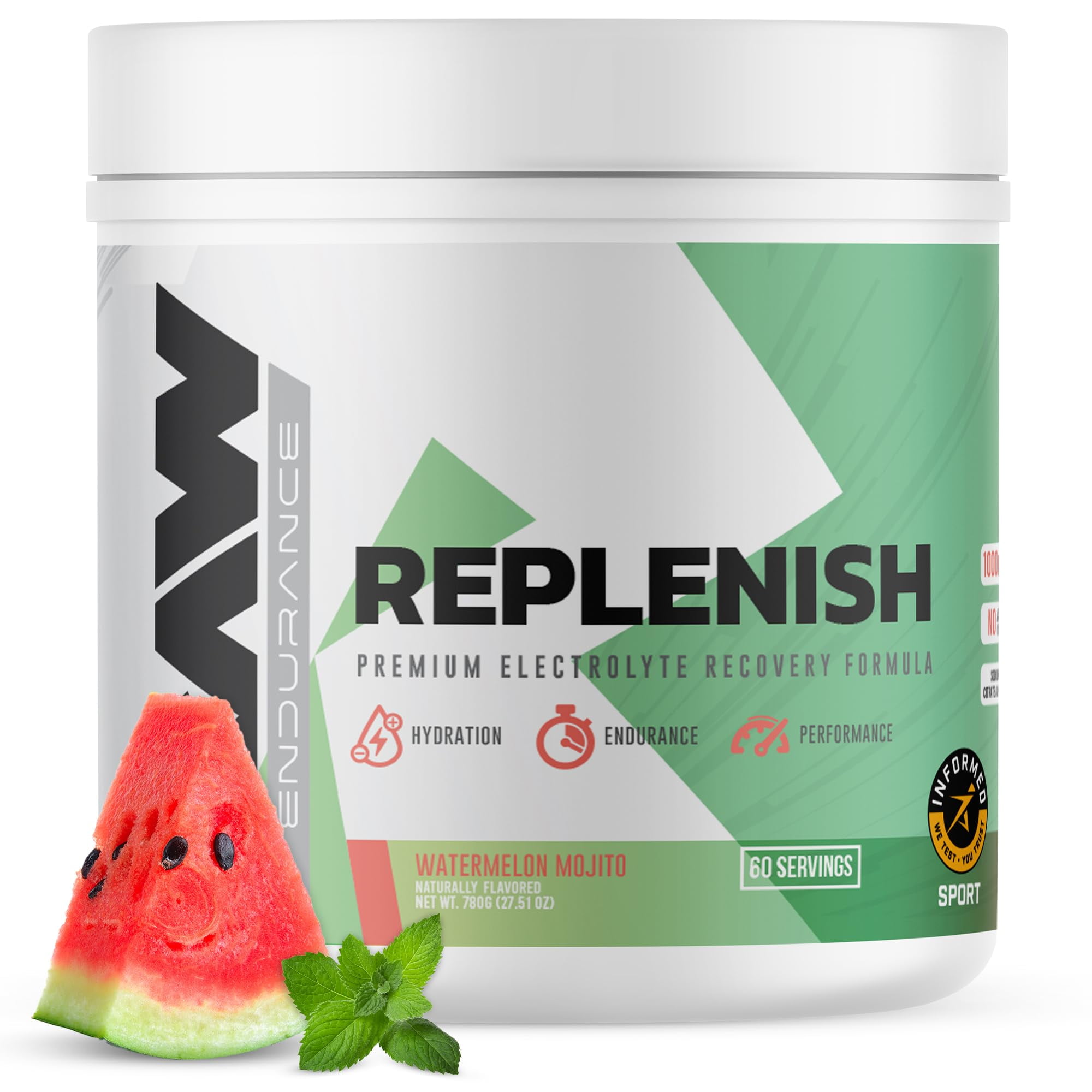 RAW Replenish, Premium Electrolytes Powder Recovery Formula - Flavored ...