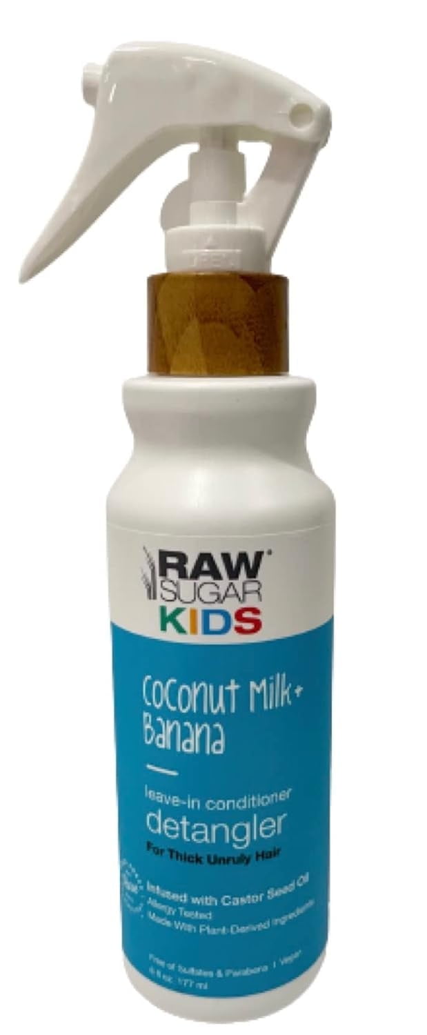 RAW SUGAR Raw Sugar Kids Banana + Coconut Milk Leave-in Conditioner ...