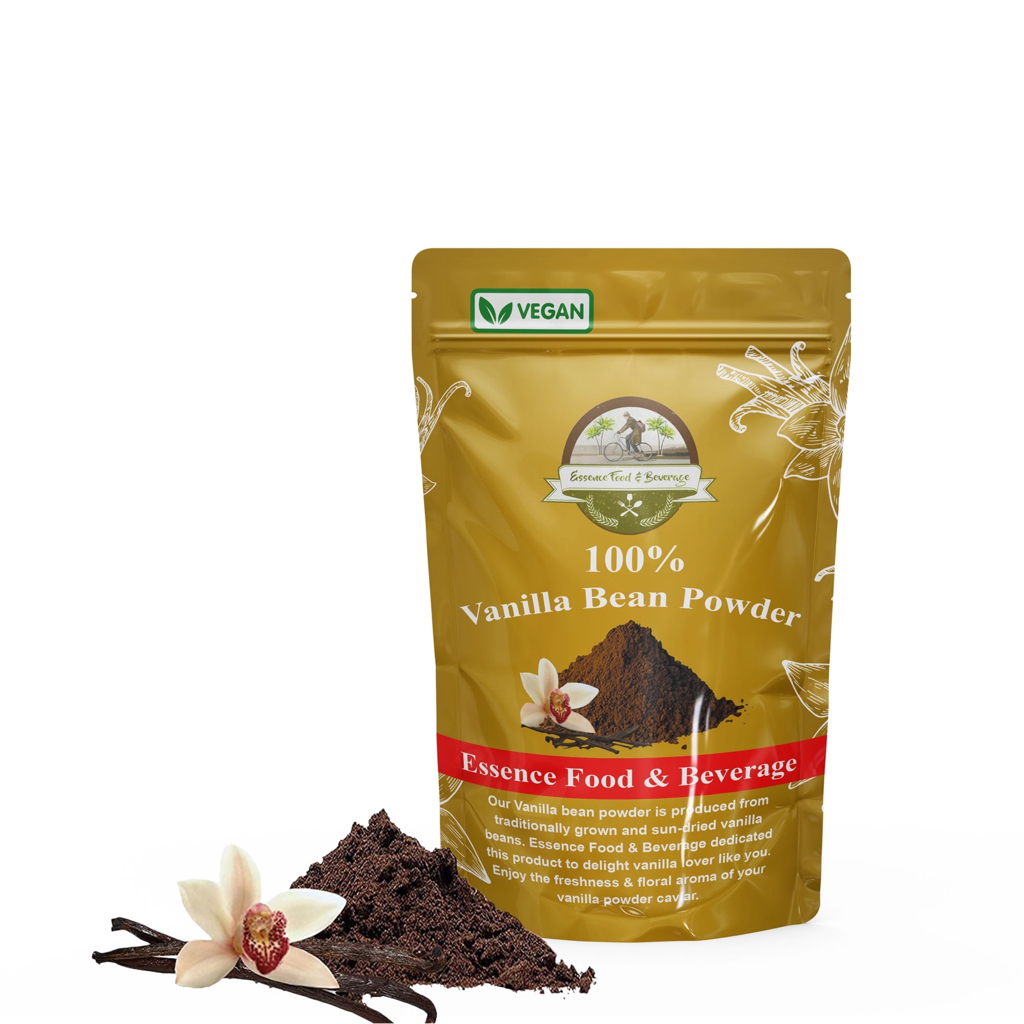 Essence Food & Beverage, Pure Tahitian Vanilla Bean Powder, 2.5Oz ...