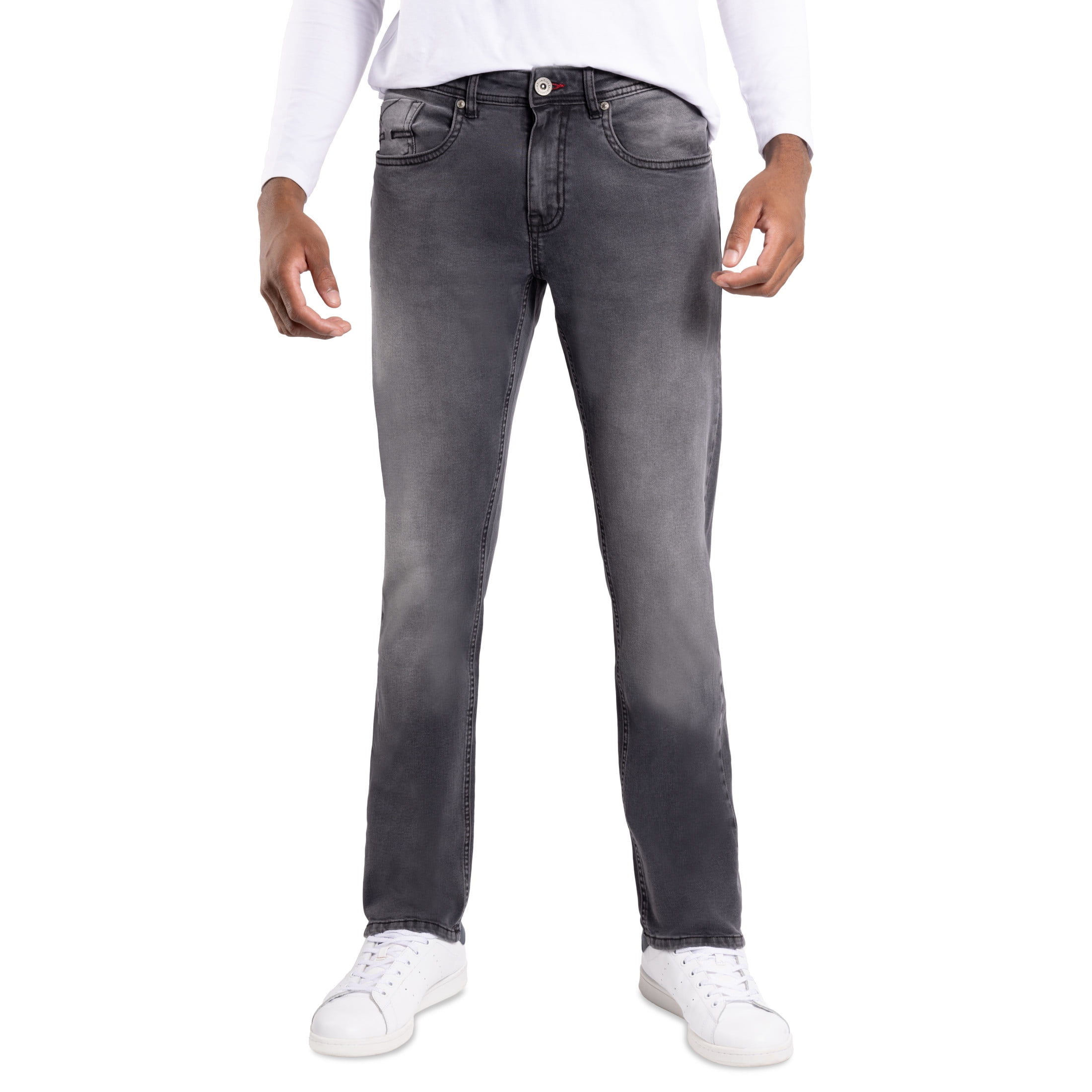 RAW X Men's Slim Fit Rip And Repair Jeans Neon Trims, Black Wash, 36X30 ...