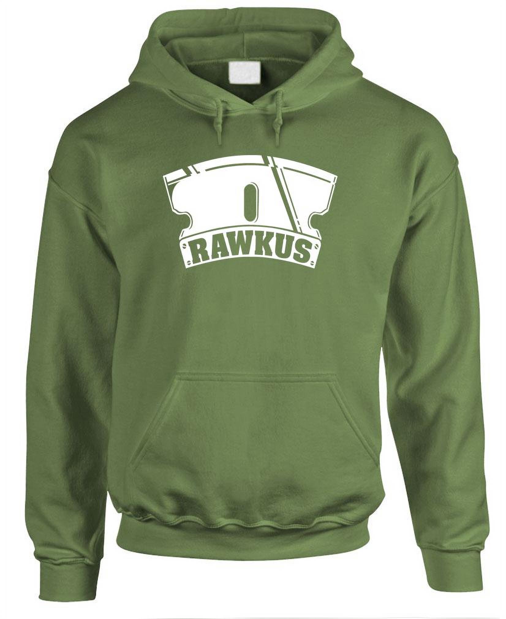 RAWKUS RECORDS - Fleece Pullover Hoodie, Military, Small - Walmart.com
