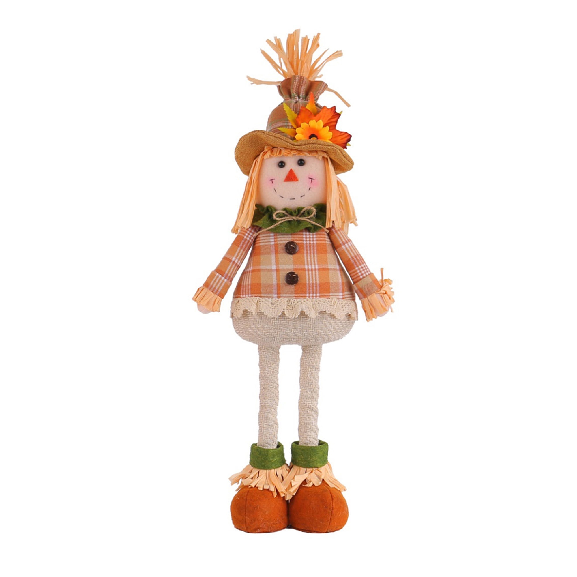 RAWUATEY Fall Harvest Scarecrow Decorations Thanksgiving Scarecrow ...