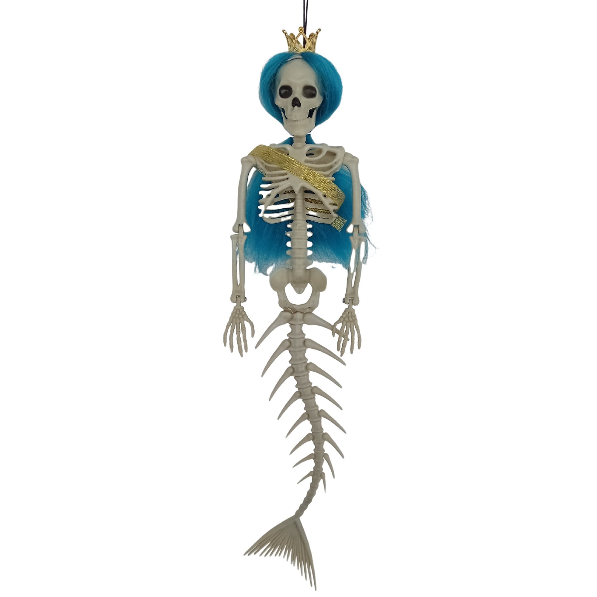 RAWUATEY Skeleton Mermaid Plastic Bone for Halloween Props Decorations ...