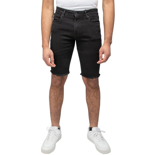 RAW X Men's Distressed Denim Shorts, Jet Black, 30 - Walmart.com